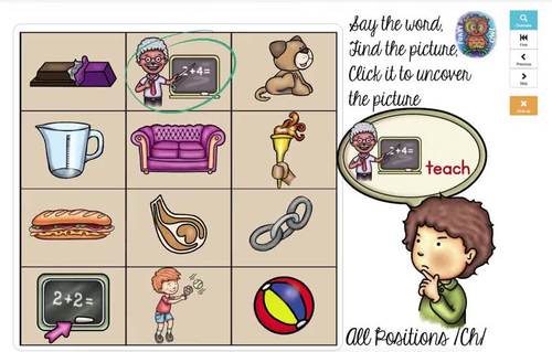 Articulation CH Games Boom Cards Hidden Pictures Set 2 by Funny Owl