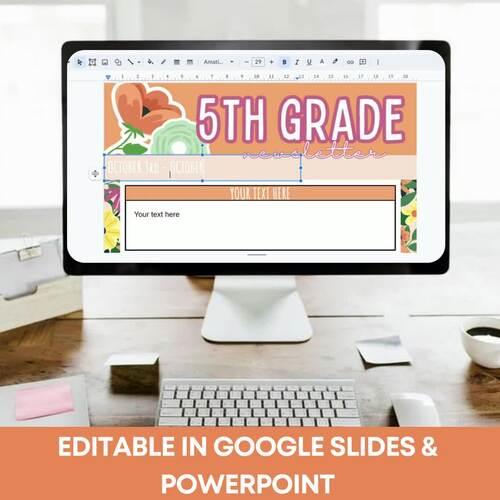 Editable Classroom Newsletter Template Fall Autumn Theme by Siana's World