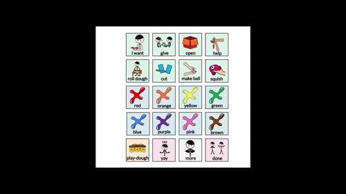 Playdough AAC Boards | 3 Printable + 3 Boom Digital Bundle | TPT