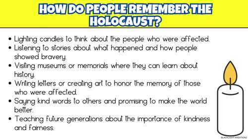 Holocaust Remembrance Day: Social Studies: Interactive Google Slides