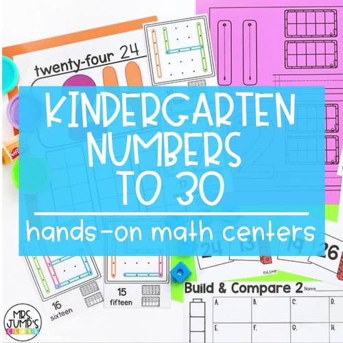 Math Centers for Kindergarten Counting to 30, Numbers to 30 - Digital ...