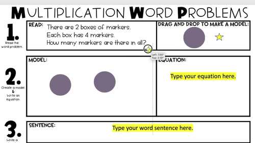Digital Math: Multiplication Word Problems by Amy VonKahle | TPT