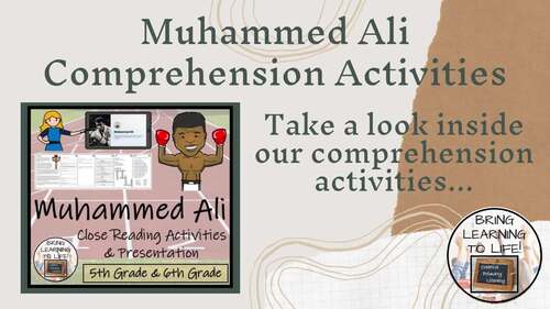 Muhammed Ali Close Reading Passage & Comprehension Activities | 5th–6th ...