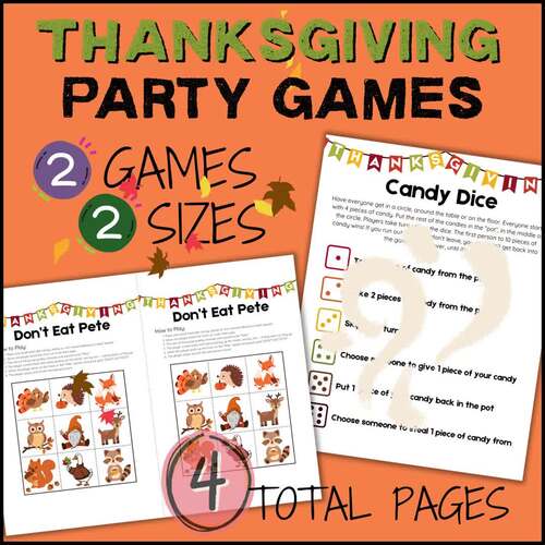 Thanksgiving Games – Don’t Eat Pete & Candy Dice | 2 Fun Kids Games ...