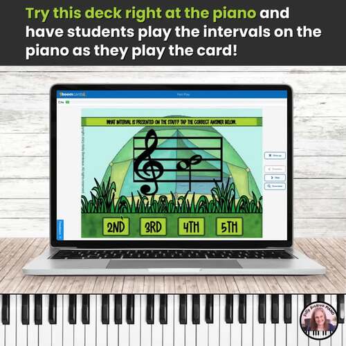 Harmonic 2nds, 3rds, 4ths and 5ths on the Staff BOOM™ Cards Intervals ...