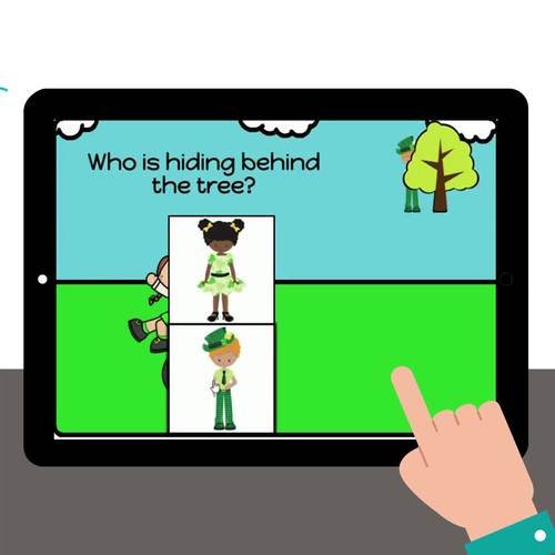 St Patricks Day Visual Perception Uncover the Mystery Picture BOOM CARDS