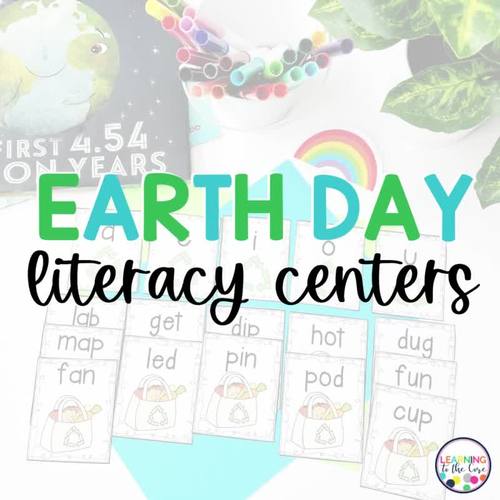 Earth Day CVC Word Sorts Pack: Literacy Center Activities by Aylin Claahsen