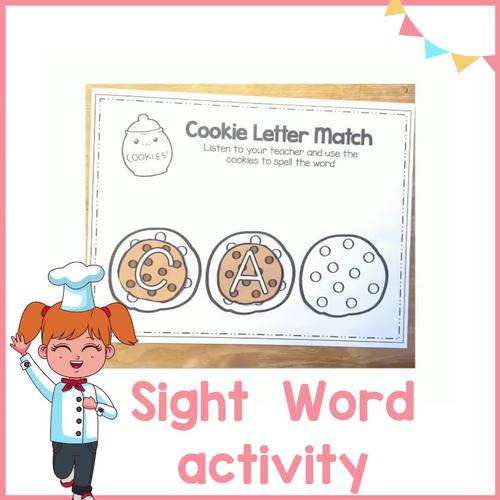 Sight Word Activity with Cookies and Ice cream by Teaching the Tiniest ...