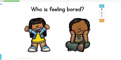 Identifying Feelings Boom Learning Task Cards | Distance Learning