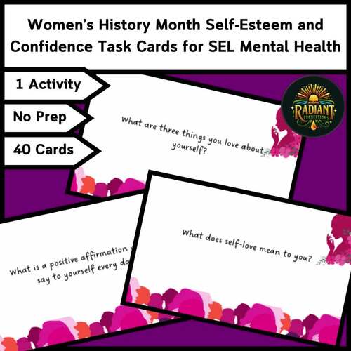 Women History Self Esteem Confidence SEL Card Life Social Emotion Learn ...