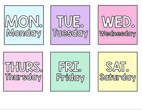 Calendar Set - Pastel & Polka Dots by Heart of Elementary | TPT