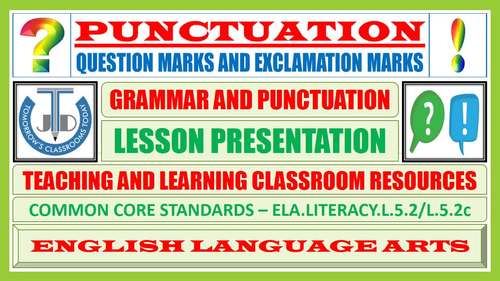 QUESTION MARKS AND EXCLAMATION MARKS - PUNCTUATION: 15 WORKSHEETS WITH ...
