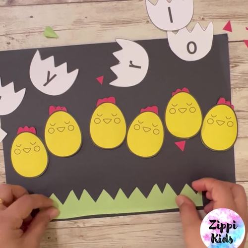 Spring Craft, Easter Craft Hatching Chick Name Craft Activities ...
