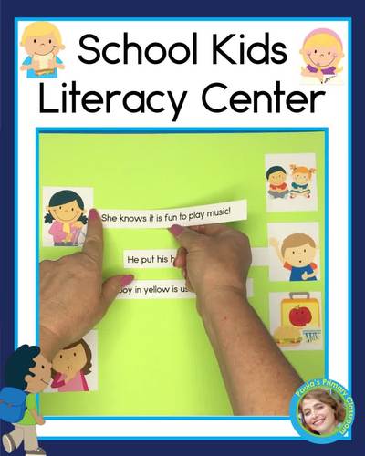 Back to School Sentence Picture Match | Reading Comprehension and ...