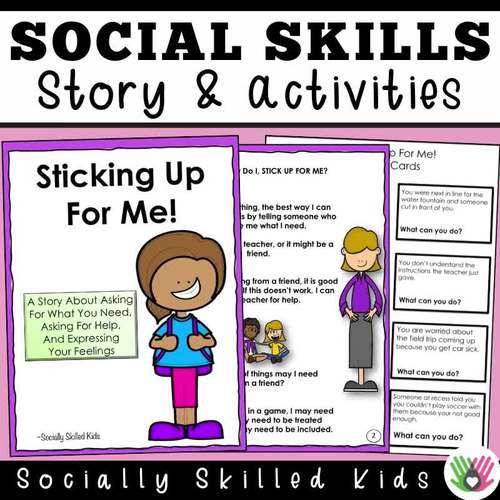 Sticking Up For Me! | Social Skills Story & Activities | For Girls K-2nd
