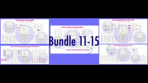 BUNDLE First Grade Math Lessons 11, 12, 13, 14, and 15 by The Mint Chip ...