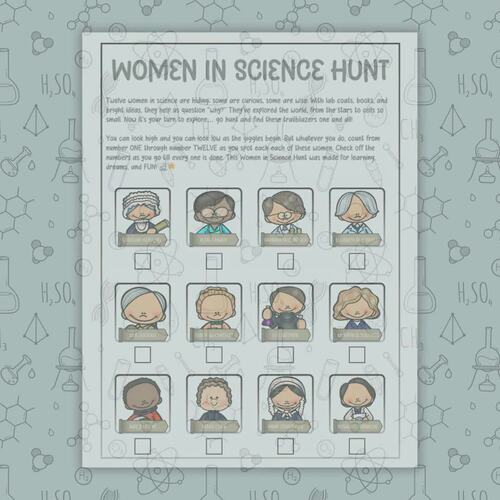Women in Science Hunt, STEM Women, Womens History Month | TPT