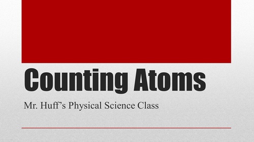 Counting Type and Number of Atoms in a Chemical Formula - Video | TPT