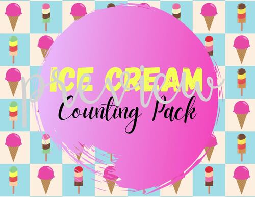 Ice Cream Counting 1–10 | Preschool Math Center | Number Recognition ...