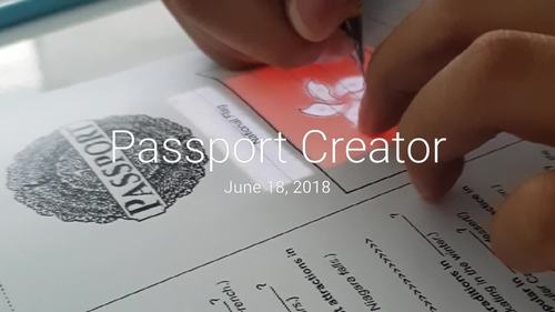 Passport Creator - ESL Speaking & World Knowledge Activity by Teacher Taro