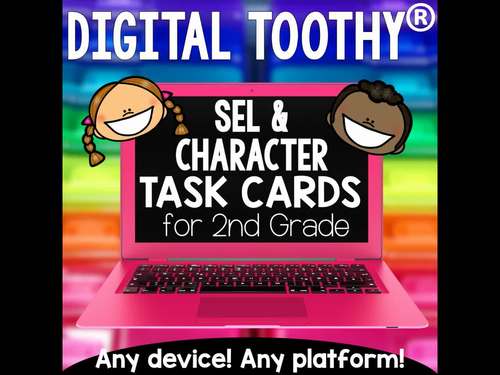 2nd Grade Social Emotional Learning Digital Toothy ® Task Cards ...