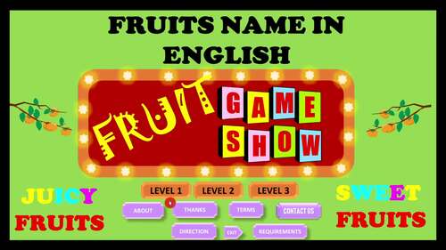 Summer Fruits and Vegetables End of Year Digital Game by TeachDEZway