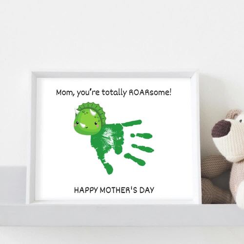 Mothers Day Handprint Craft | Dinosaur Craft | Mothers Day Activities
