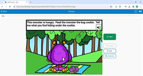 Initial /k/: Feed the Bug Cookies to the Monster | TPT