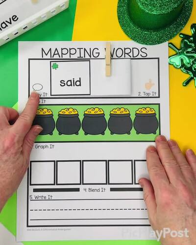 Mapping Words - High Frequency Words - Fry 1st 100 - March Theme