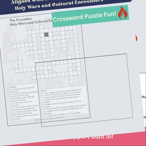 HSS 7.6.6 Puzzle Pack — Crusades & Cultures: Causes, Course & Effects