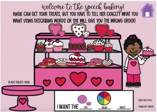 Speech and Language Valentine Unit | Boom Cards by Thrifty Speechy