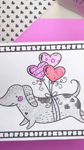 Valentine's Day Coloring Pages - Coloring Sheets No Prep Fast Finisher