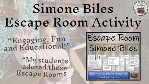 Simone Biles Escape Room | Social Studies & Sports Activity | TPT