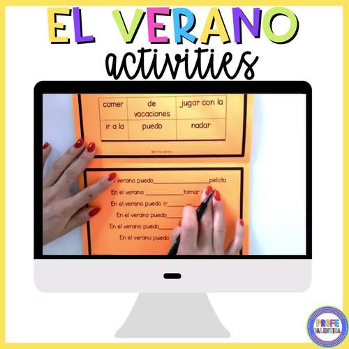 Summer in Spanish Flip Book - El Verano by Profe Valentina | TPT
