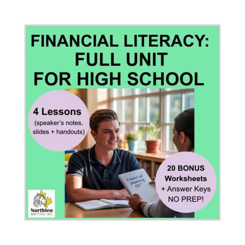 High School Personal Financial Literacy Unit for Successful Life Skills