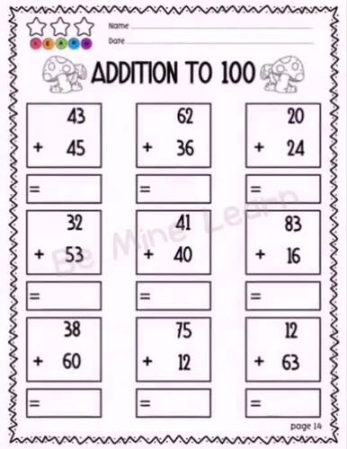 ★BUNDLE★ Addition and Subtraction within 100 both with and without ...