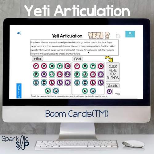 Winter Yeti Articulation Boom Cards™️ for Speech Therapy | TPT