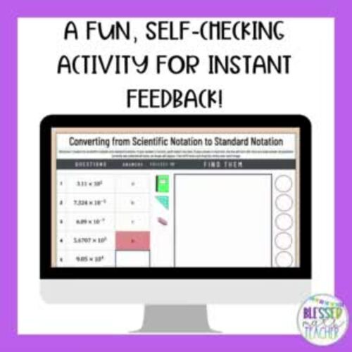 Scientific Notation Digital Activity and Worksheet BUNDLE | TPT
