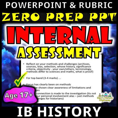 IB History Internal Assessment Guide | 19-Page PowerPoint + Rubric