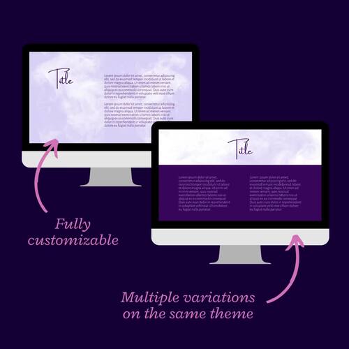 Customizable Purple Presentation Template for PowerPoint and Google Slides!
