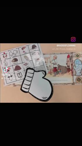 The Mitten Adaptive Book by RiversofLearning | TPT