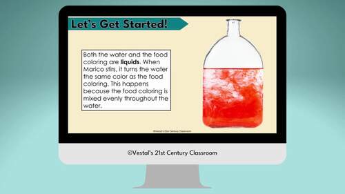 Mixing Liquids and Dissolving Solids PowerPoint and Google Slides - VA ...