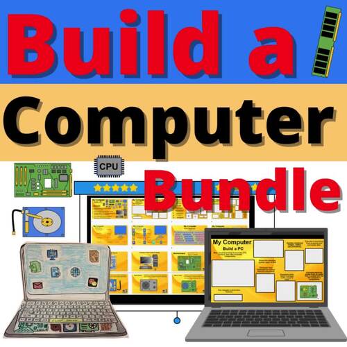 Build a Computer Bundle Paper and Digital Activities with bonus Clipart