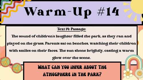 Inferences Warm-Ups Activities for Middle and High School | Bellringers ...