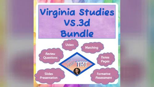 Virginia Studies VS.3d Bundle (Virginia's Early Government) | TPT