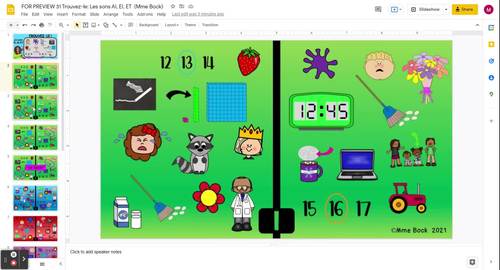 Trouvez-le! - Les sons AI, EI, ET - Google Slides™ by Mme Bock | TPT