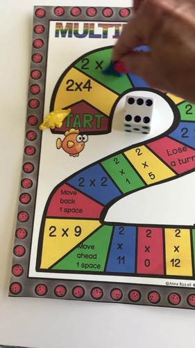 Multiplication Games with Dice | Facts x2–x9 | 8 Differentiated Boards ...