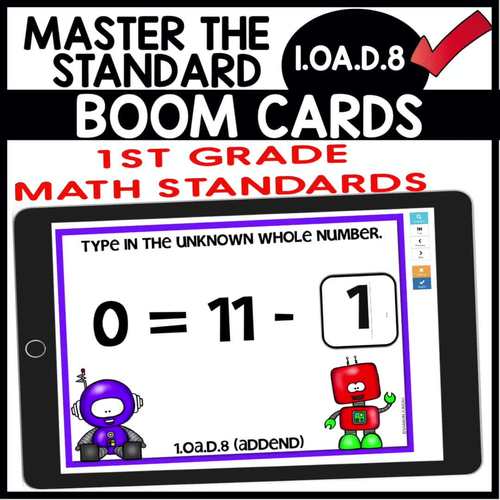 Subtraction within 12 Boom Cards 1.OA.D.8 Set 8 | TpT
