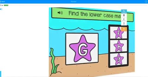 Matching Starfish Letters Boom Cards™ Digital Task Cards. Perfect for ...