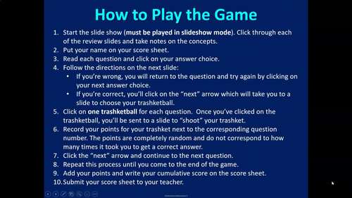 Prepositions Digital Trashketball Game - Google Form Quiz ...